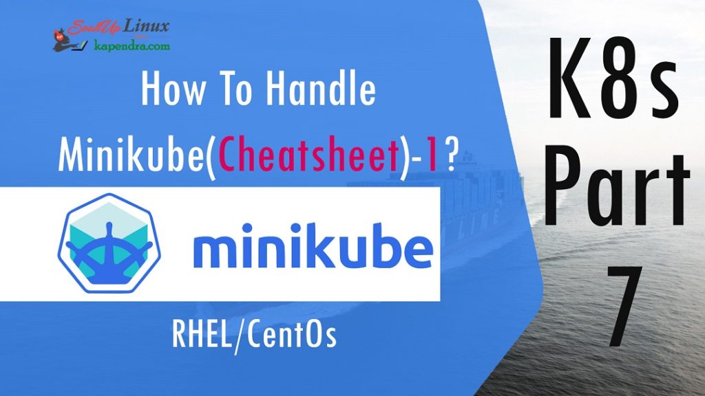 How To Handle Minikube(Cheatsheet)-1? K8s – Part: 7 - SoakUp Linux