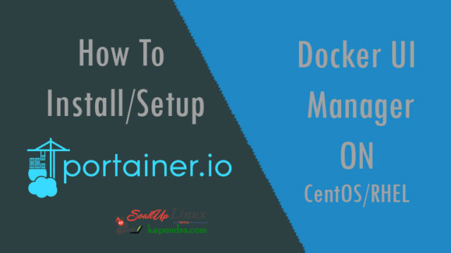 How To Setup/Install Portainer Docker UI Manager?